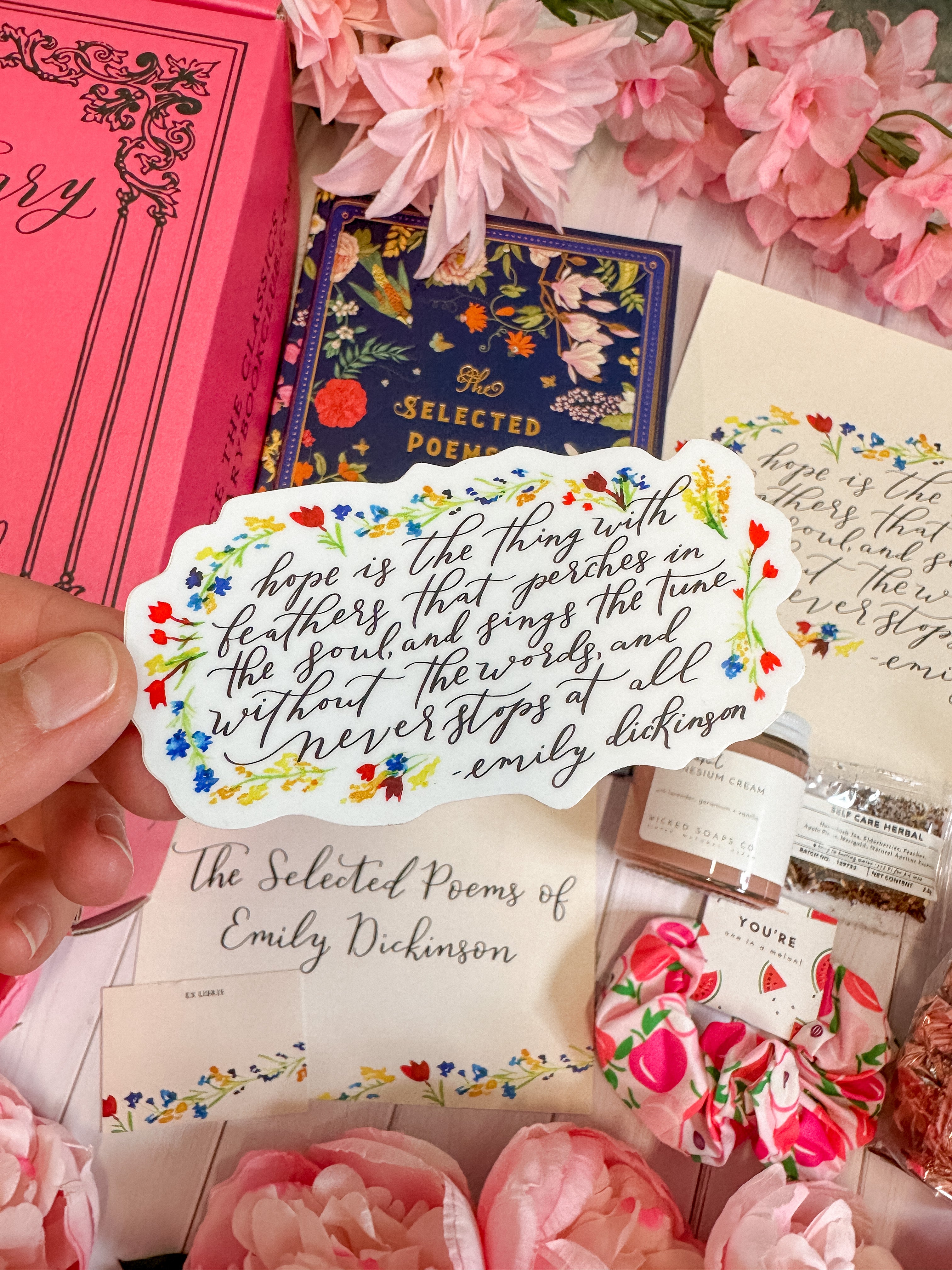 Emily Dickinson Hope Quote Sticker Decal – The Literary Book Club