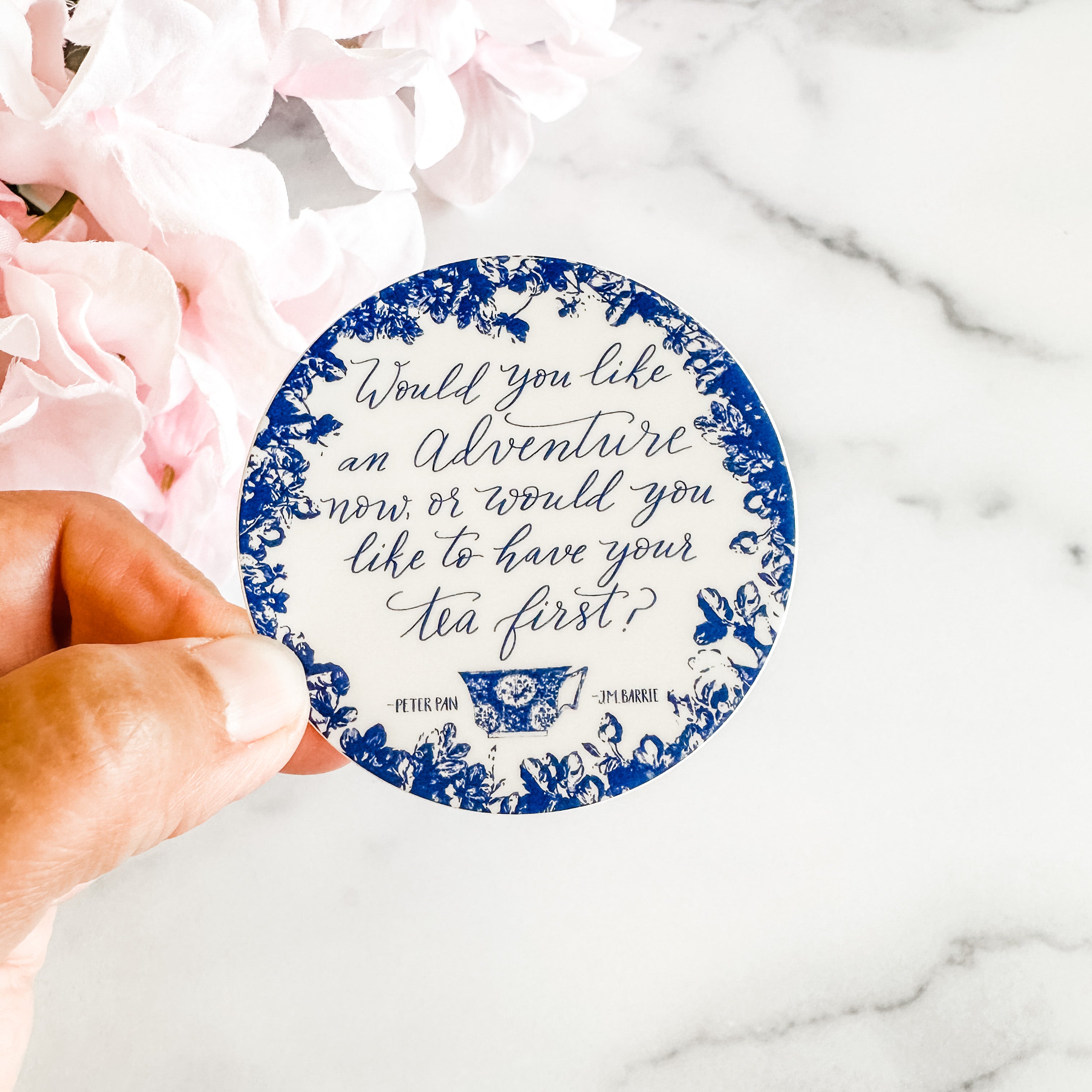 Peter Pan Tea Literary Quote Sticker Decal – The Literary Book Club