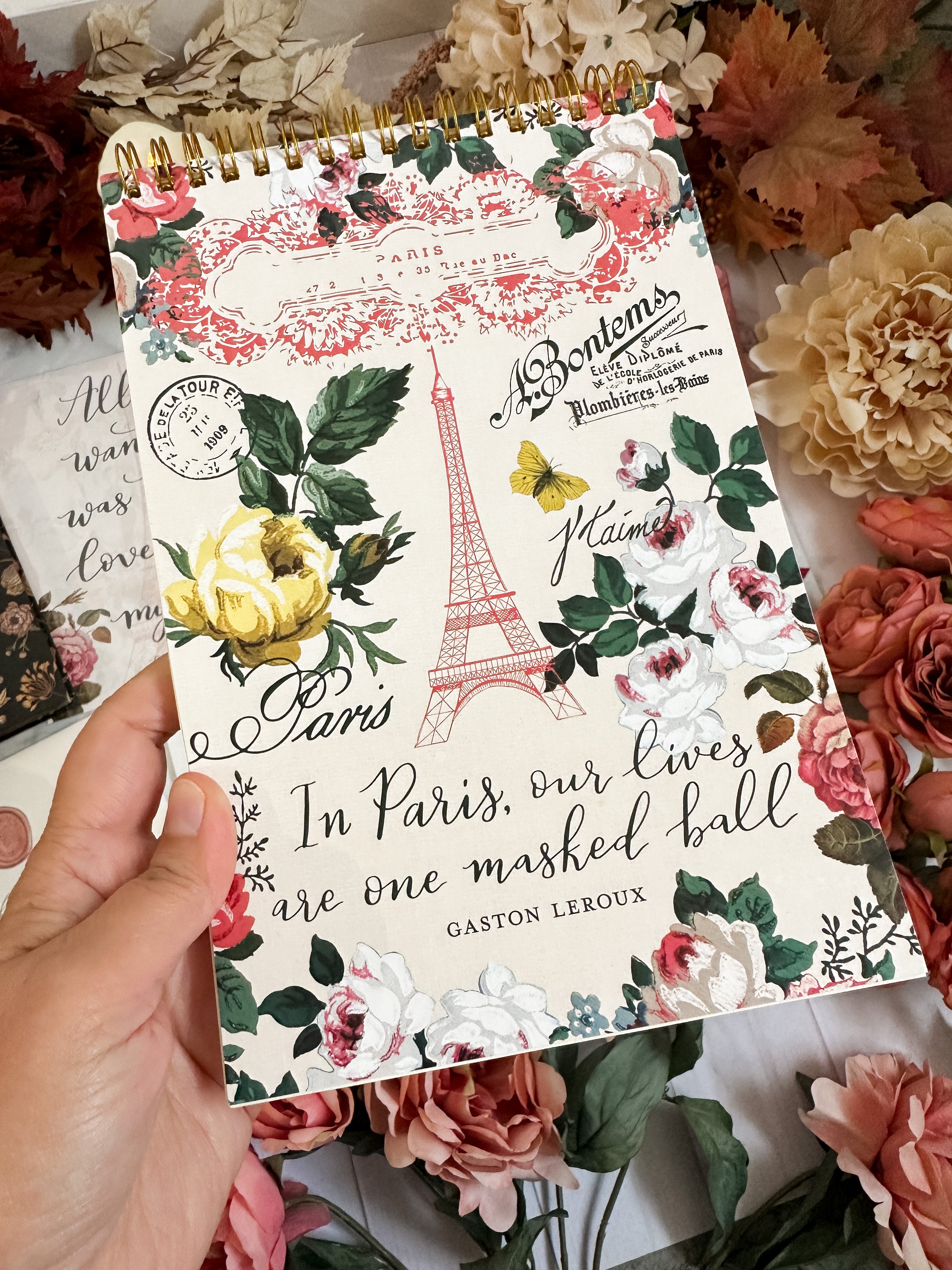 Paris Quote Spiral Notebook – The Literary Book Club