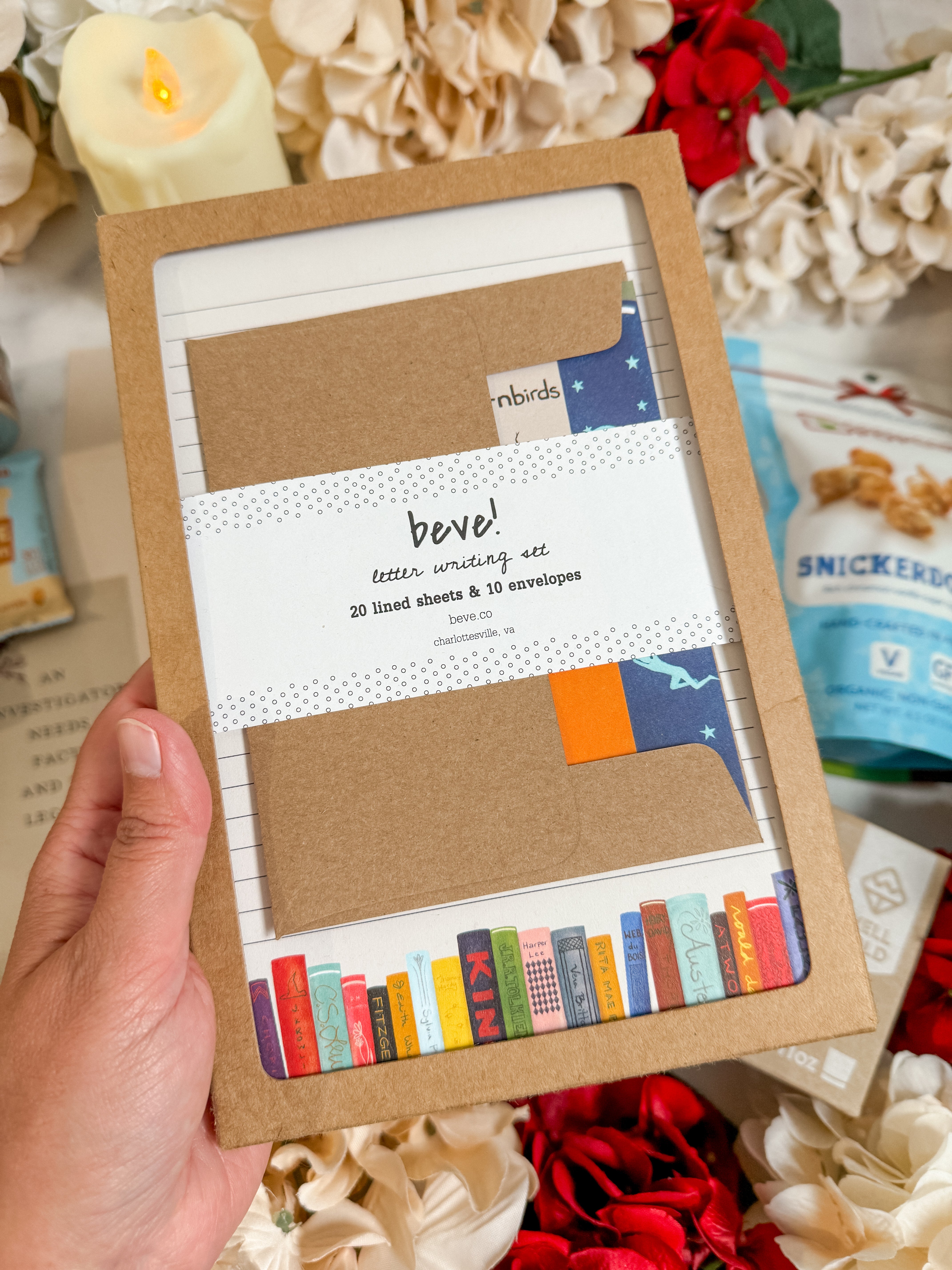 Bookshelf Letter Writing Stationery Set – The Literary Book Club