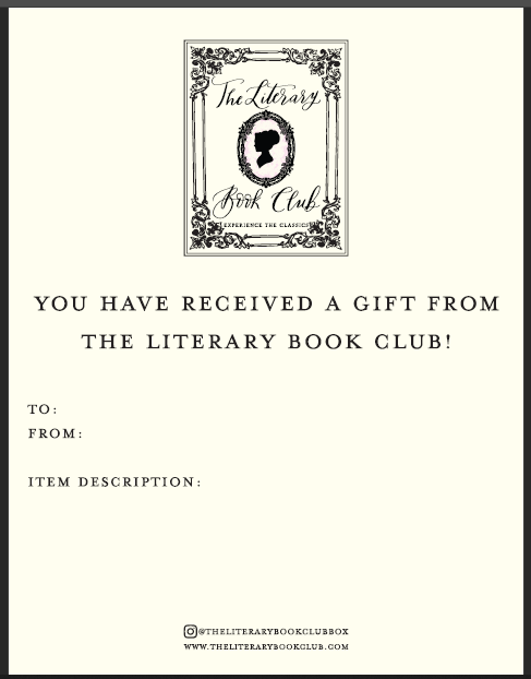 Gift Letter Download Freebie – The Literary Book Club