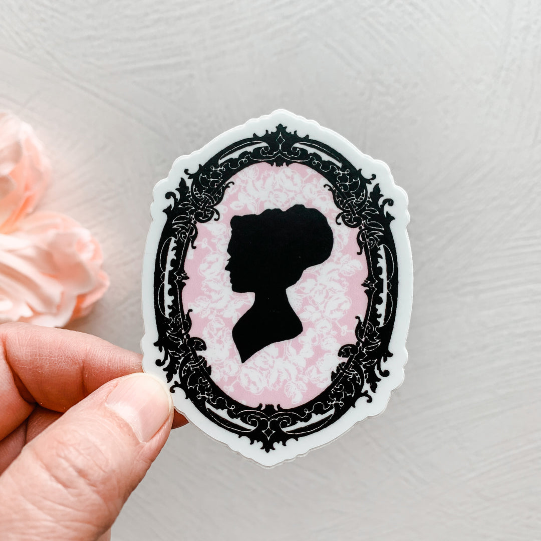 Pink Cameo Literary Book Club Sticker Decal – The Literary Book Club